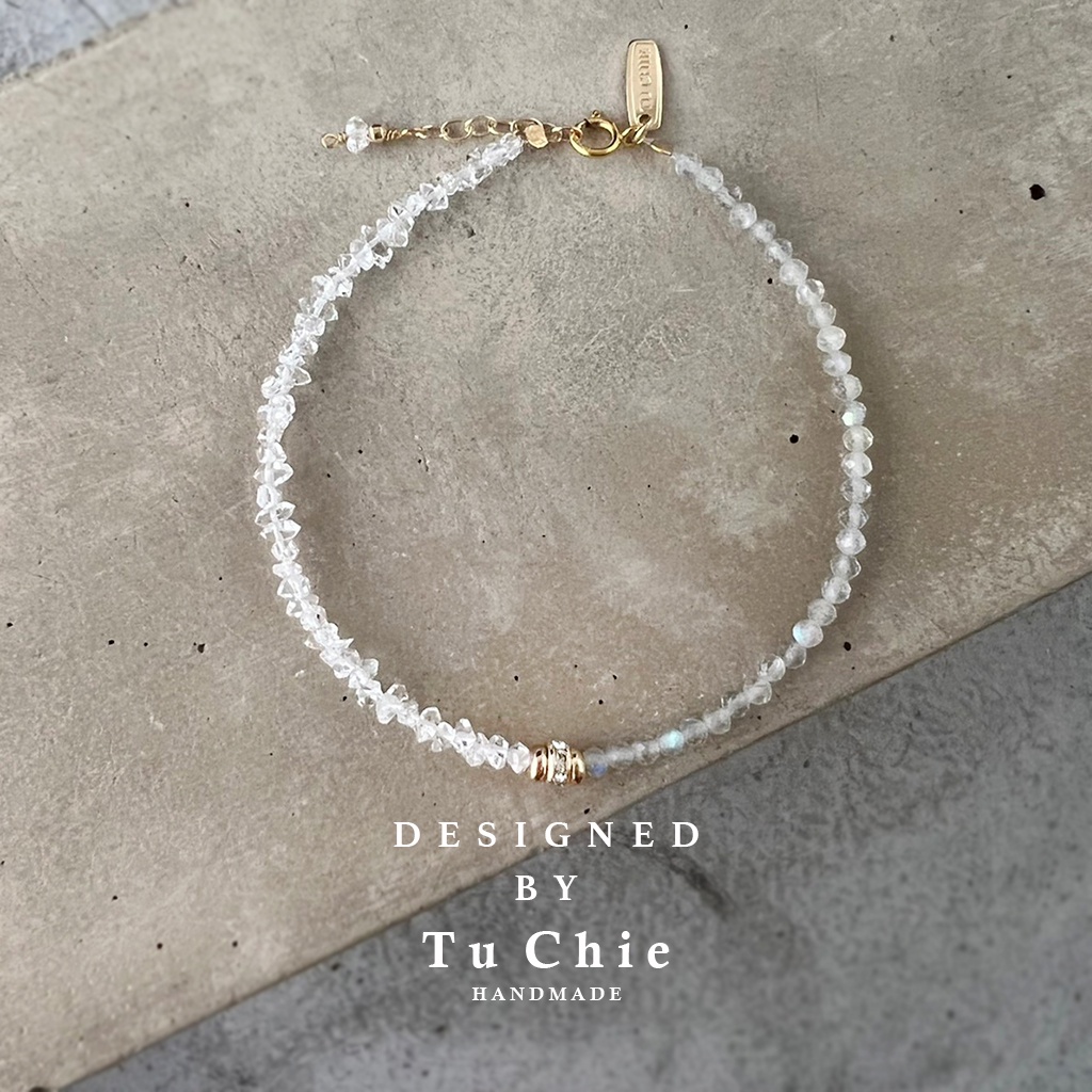 現貨實拍 赫基蒙閃靈鑽 拉長石 招桃花 旺人緣 閃靈鑽 手鍊 手鏈 TUCHIE 輕珠寶 | 蝦皮購物