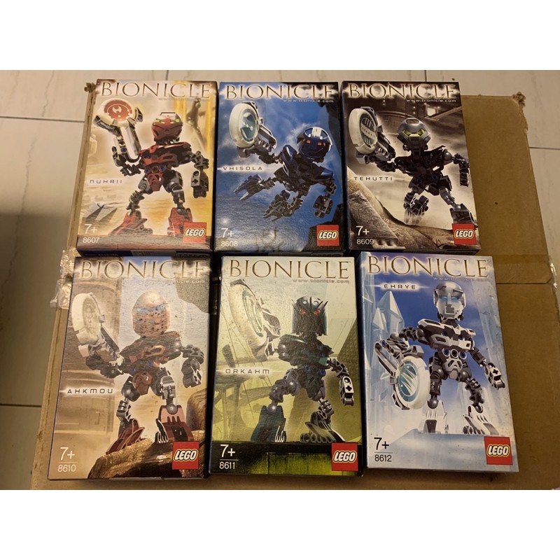二手 樂高 LEGO 8607 8608 8609 8610 8611 8612 bionicle 系列 生化戰士同梱售 | 蝦皮購物