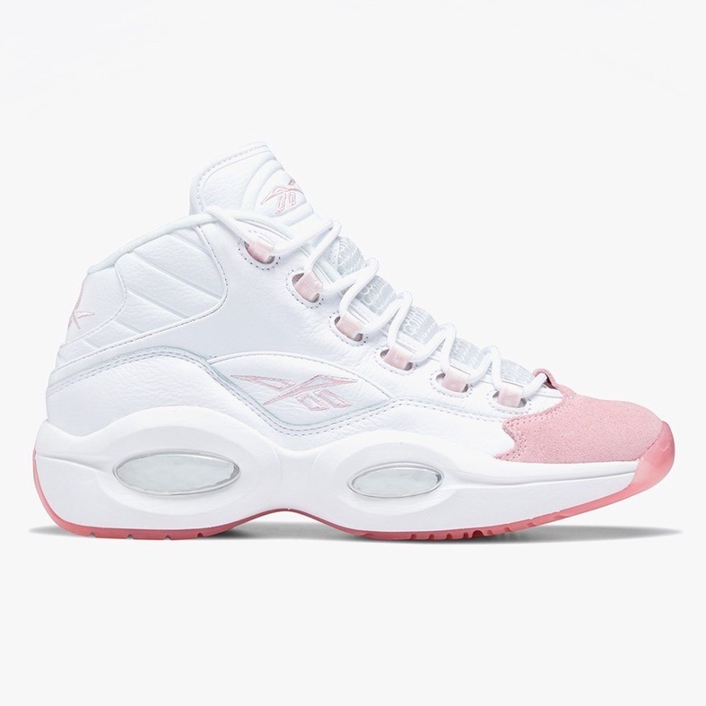 R'代購 Reebok Question Mid Pink Toe Allen Iverson 白 粉紅 G55120 | 蝦皮購物