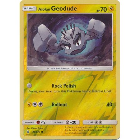 寶可夢 PTCG SM2 40/145 Alolan Geodude 反閃 | 蝦皮購物