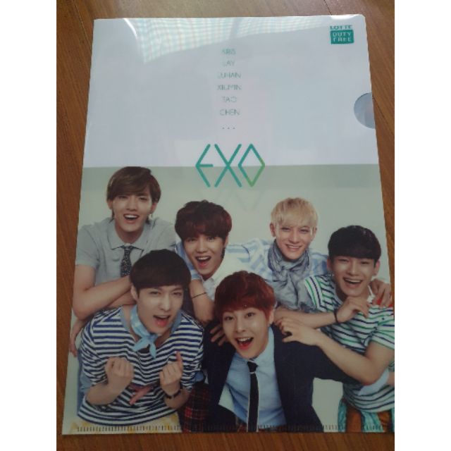 官方正版 限量絕版 明星周邊 EXO A4資料夾 文件夾 | 蝦皮購物