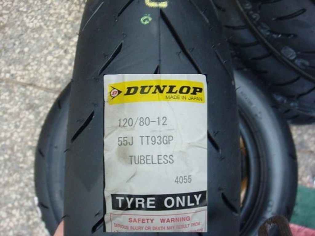 {泳達車業}登祿普DUNLOP TT93 120/80-12 TT93 GP 含平衡氮氣除蠟 完工價 | 蝦皮購物