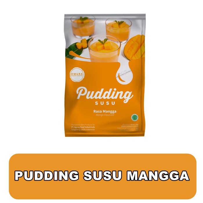 Omura Agar Pudding Susu Rasa Buah Mangga 125GR | 蝦皮購物