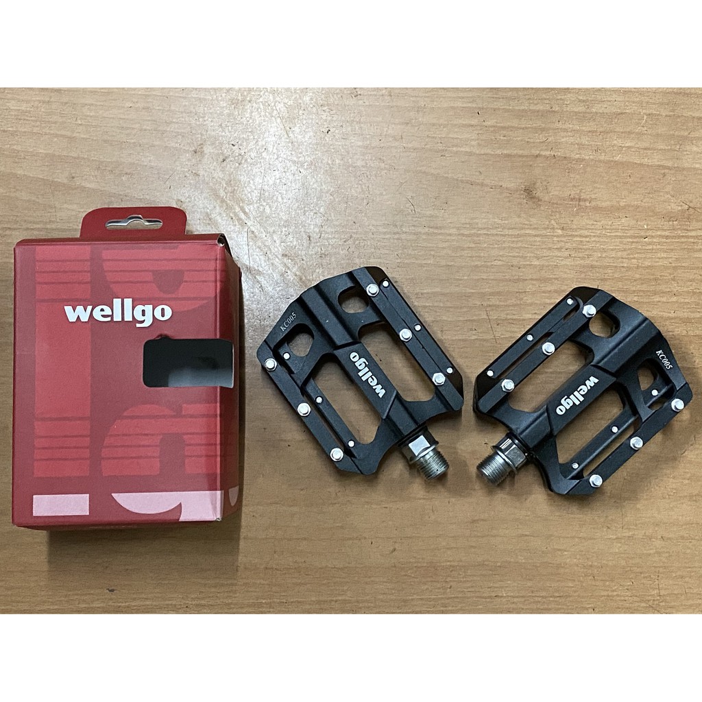 火雞Tth 特價原廠盒裝 Wellgo 維格 KC005 鋁合金CNC踏板 防滑腳踏板 | 蝦皮購物