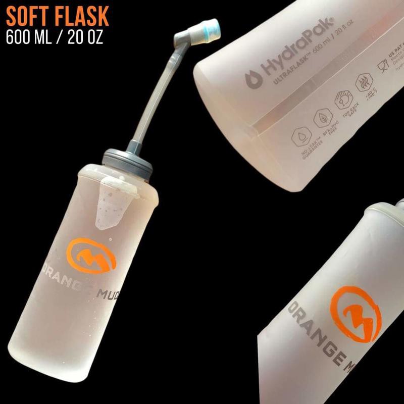 ORANGE MUD 600ml UltraFlask軟水壺,長吸管,完美搭配跑步背包.越野超馬,由Hydrapak代工 | 蝦皮購物