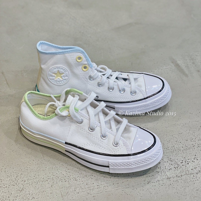 Kazima｜Converse 1970 藍綠 拼接 解構 冰淇淋 奶油 高筒 低筒 171179C 171181C | 蝦皮購物