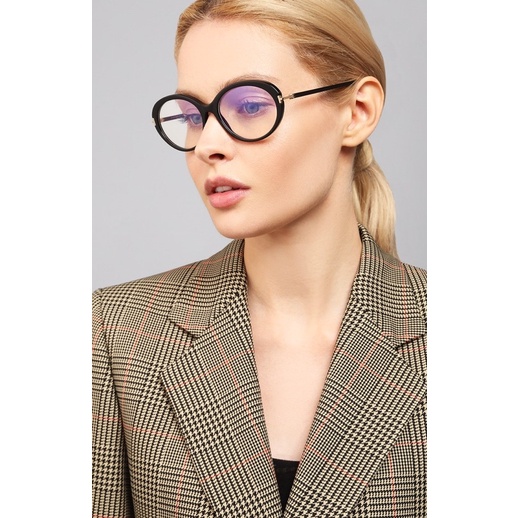 原廠授權TOM FORD TF 5675-F-B 001 052 款光學眼鏡 膠框 橢圓形亞洲鼻墊 | 蝦皮購物