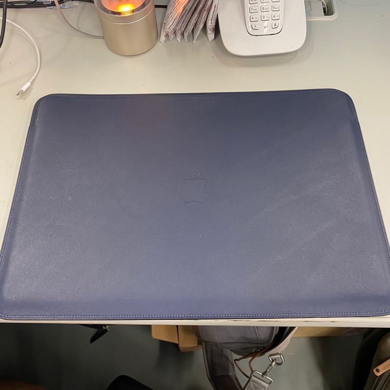 macbook pro 16 leather sleeve 原廠 皮革護套 午夜藍 | 蝦皮購物