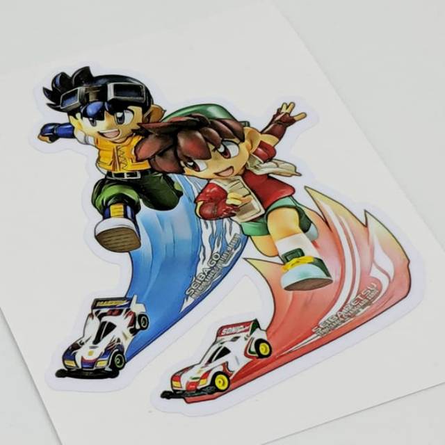 田宮 Tamiya Mini 4wd Retsu and Go Seiba 公仔貼紙 | 蝦皮購物