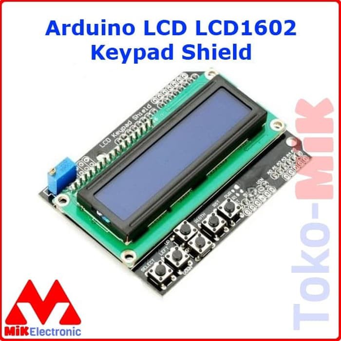 Arduino LCD1602 鍵盤屏蔽 ARDUINO 藍色鍵盤藍色 5V 16X2 5V | 蝦皮購物