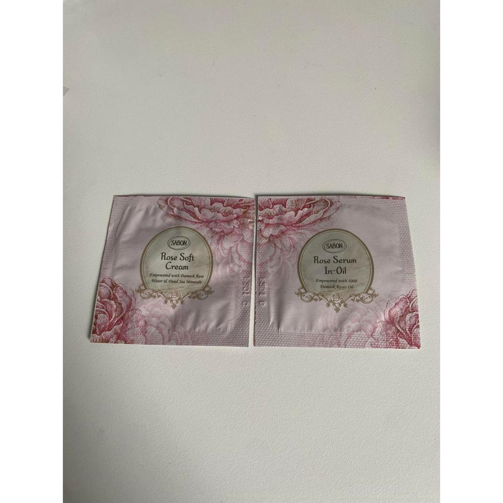 (全新優惠)SABON / 大馬士革玫瑰有機光燦精華油1.5ml 大馬士革玫瑰有機光燦潤澤霜1.5ml | 蝦皮購物