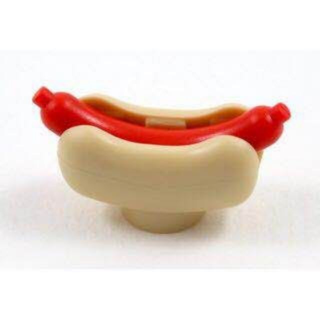 Lego 樂高 人偶配件 熱狗 熱狗堡 25386 + 25994 熱狗車 6144805 6147214 香腸 | 蝦皮購物