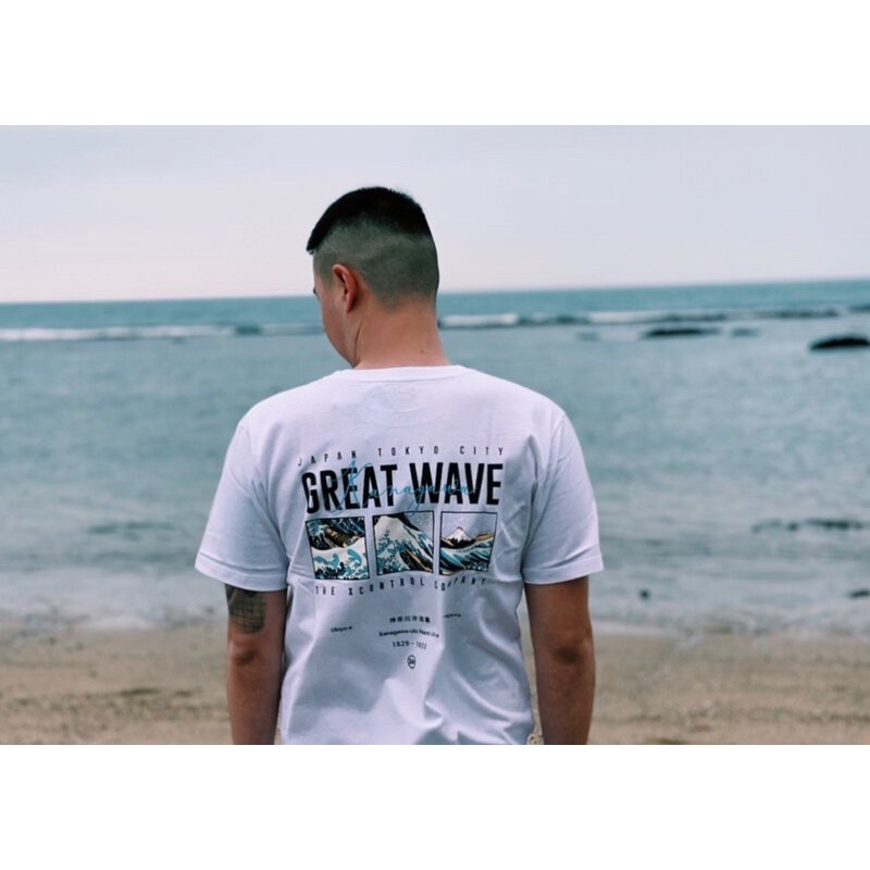 XCTRL GREAT WAVE短T-白 | 蝦皮購物
