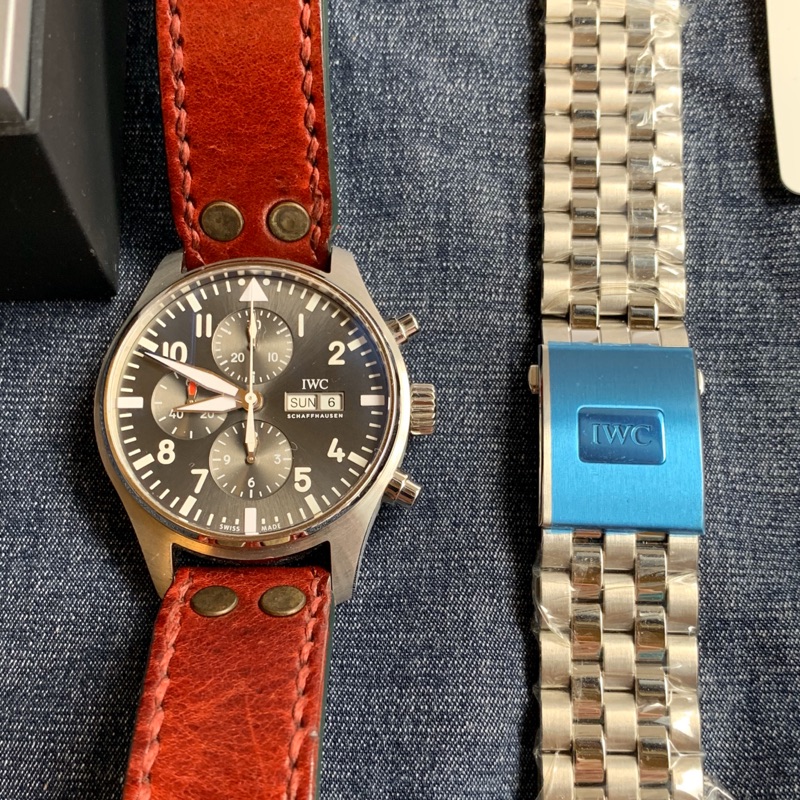 IWC 萬國錶 377719 噴火戰機 43mm 飛行錶 計時款 ETA機芯可參考 | 蝦皮購物