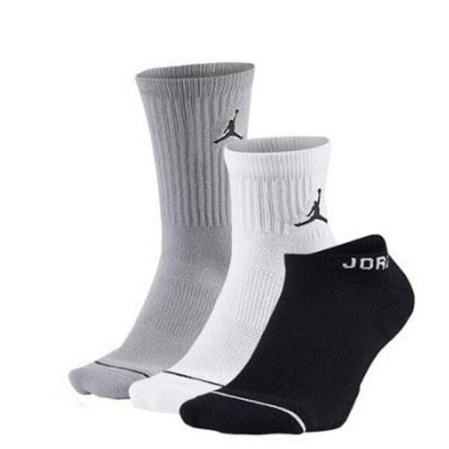 Nike Jordan Dri-Fit 襪子 長襪 短襪 裸襪 毛巾底 吸濕排汗 3入組 SX6274-011 | 蝦皮購物