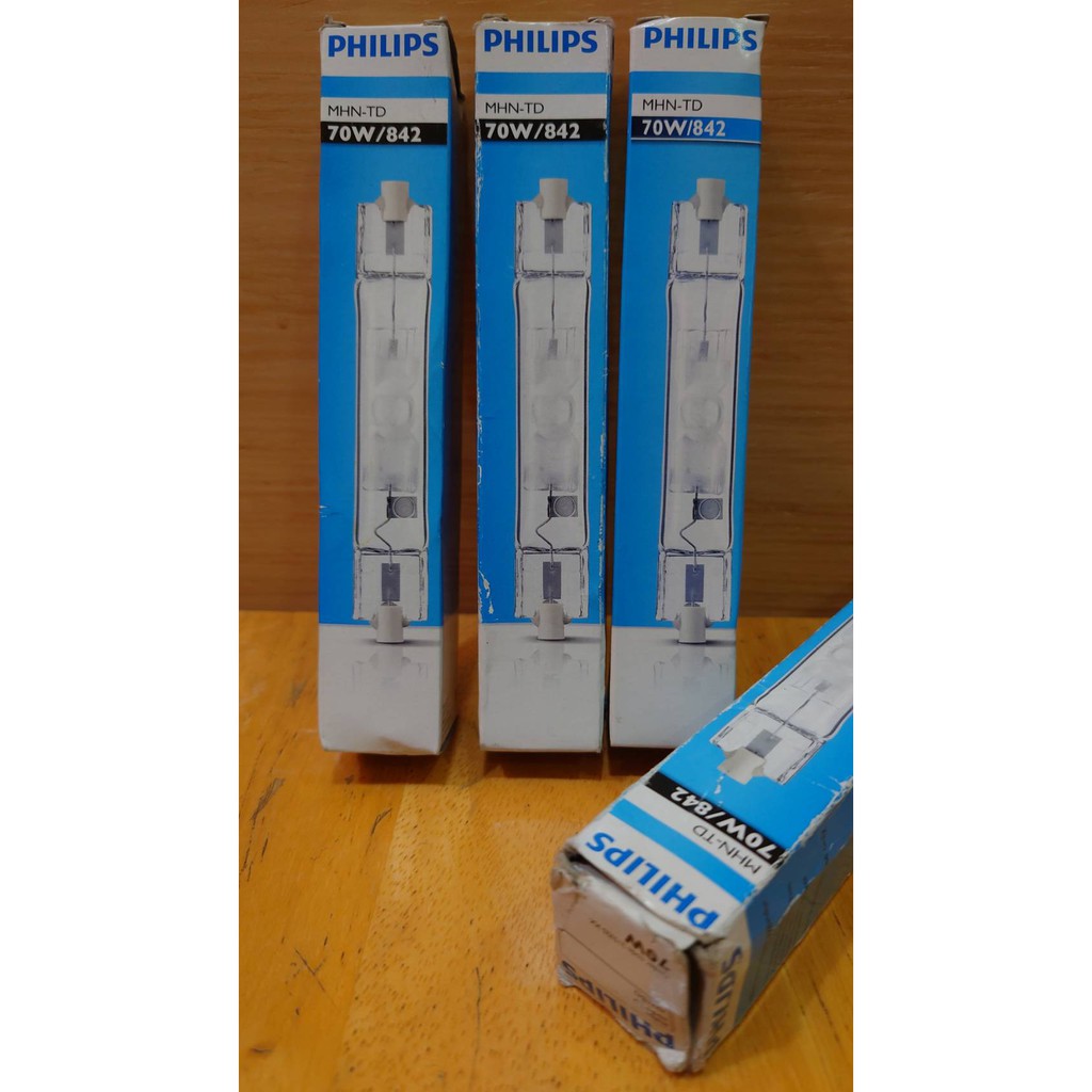 [全新]PHILIPS MHN-TD 70W/842 緊密型雙頭石英複金屬燈 | 蝦皮購物