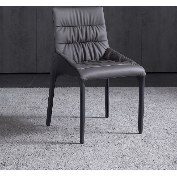 餐桌椅 簡約現代皮藝餐椅北歐輕奢風格皮藝椅子傢用餐廳設計師款靠背餐椅 工業風椅 餐廳椅 椅子 休閒椅 | 蝦皮購物