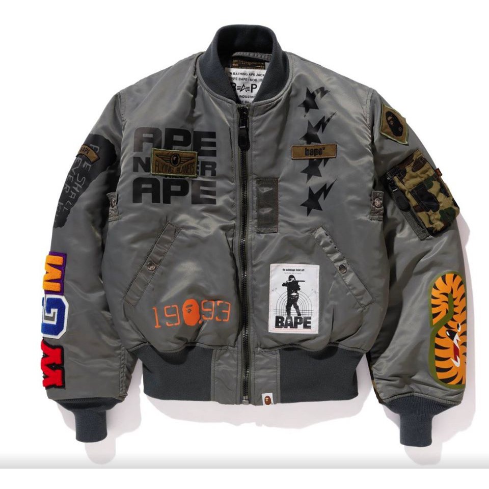 預購 XXV, BAPE® x Alpha exclusive MA-1 - 天價外套 | 蝦皮購物