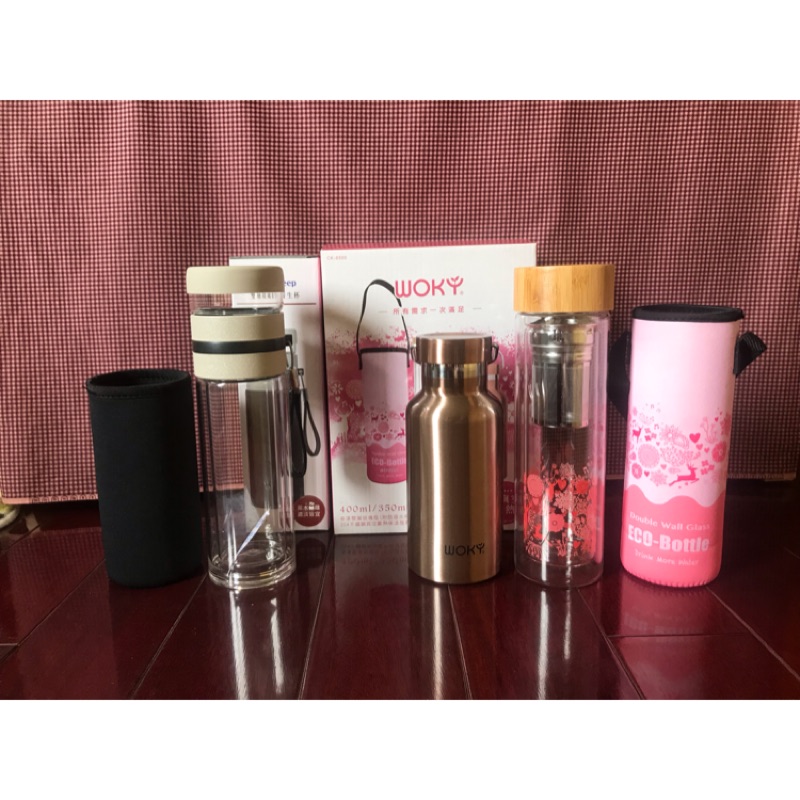 WOKY沃廚 雙層玻璃瓶、304保溫瓶禮盒組 | 蝦皮購物