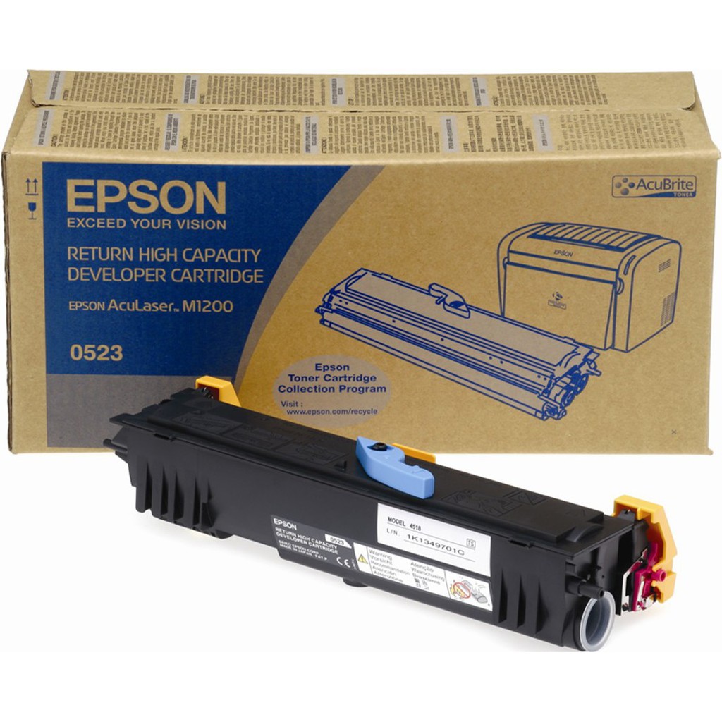 [超級碳粉]含稅 原廠 EPSON S050523 0523 全新原廠碳粉匣 50523 M1200 黑 1200 | 蝦皮購物
