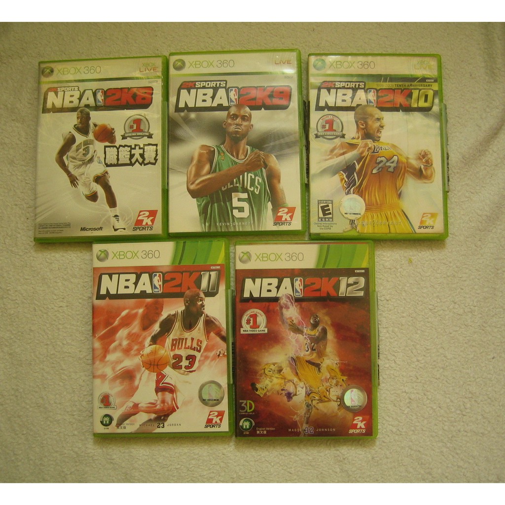 XBOX360 NBA系列 NBA 2K7 2K8 2K9 2K10 2K13 2K14 2K15 籃球明星鬥牛賽 | 蝦皮購物