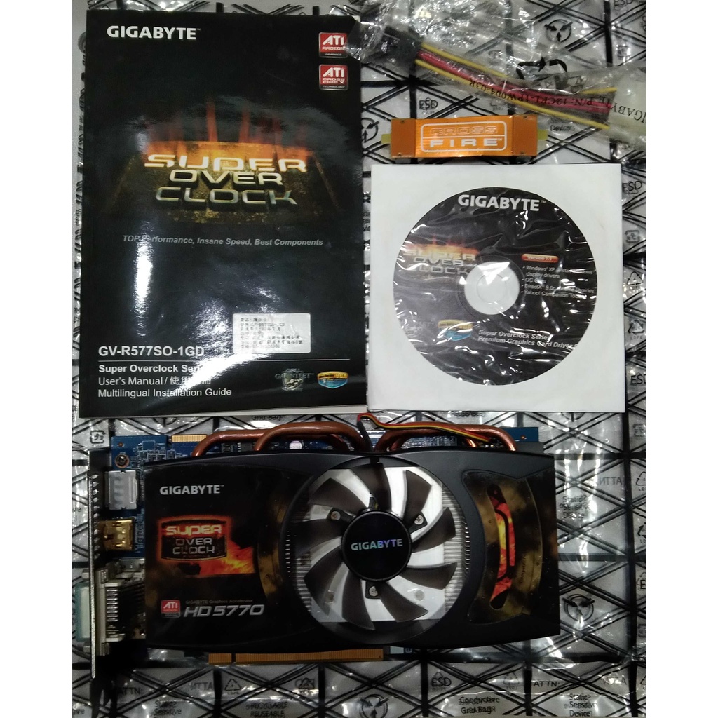 (二手)GIGABYTE HD5770 Super OverClock 顯示卡 GV-R577SO-1GD | 蝦皮購物