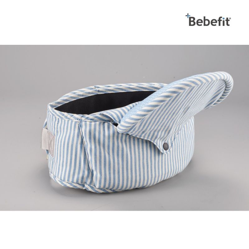 韓國 Bebefit Light 快展折疊腰凳(條紋藍) | 蝦皮購物