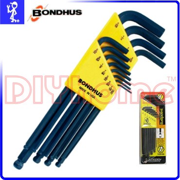 [DIYhome] 美國BONDHUS 10936 球型六角板手組 12支組 英制 (共有7種套裝組) J300010 | 蝦皮購物