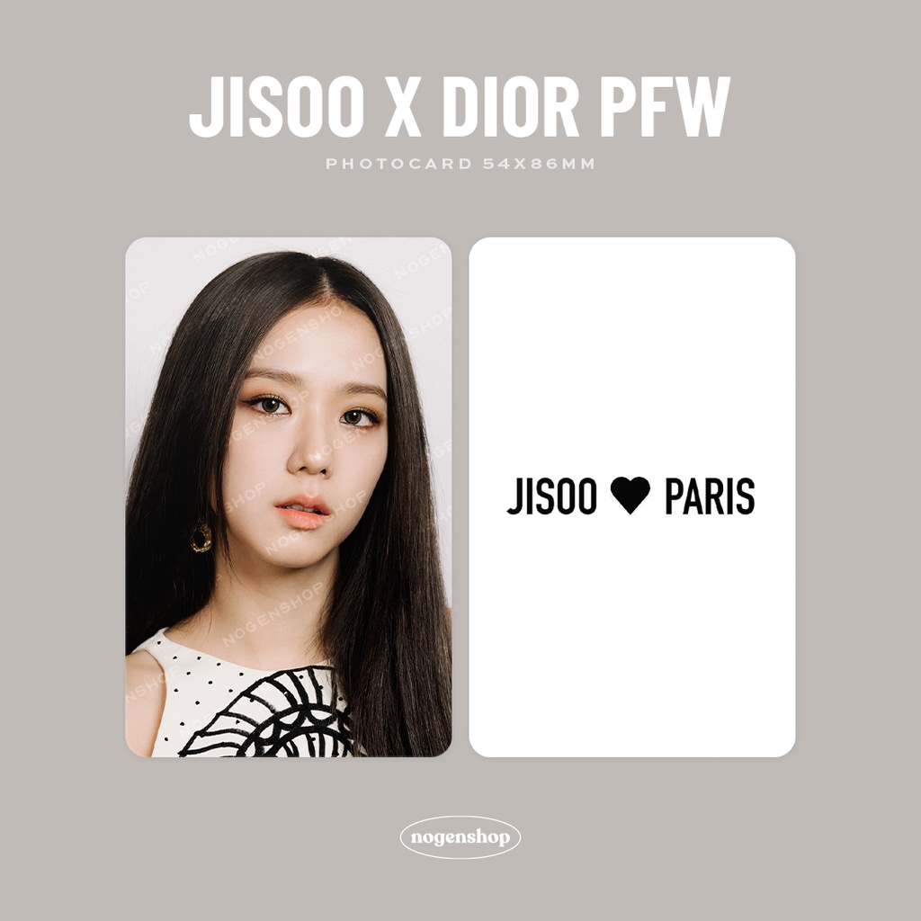 迪奧 照片卡 PC BLACKPINK JISOO X DIOR PFW PARIS FASHION WEEK | 蝦皮購物