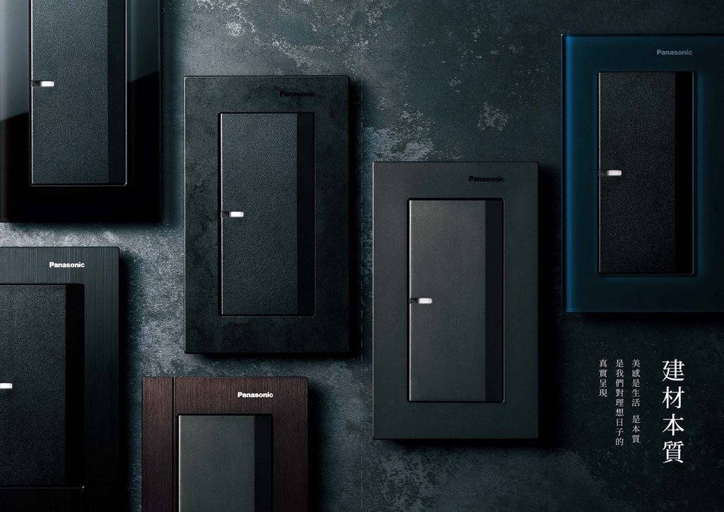 Panasonic 國際牌 GLATIMA 灰色化妝蓋板 1孔 2孔 3孔 封口+ 安裝框架 + 不鏽鋼蓋板 黑斑染烤漆 | 蝦皮購物