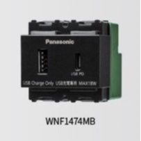 國際牌USB 埋入式 智能快速充電2孔（USB-A + USB-C）WNF1474W/H/MB/單品/+插座/+開關 | 蝦皮購物