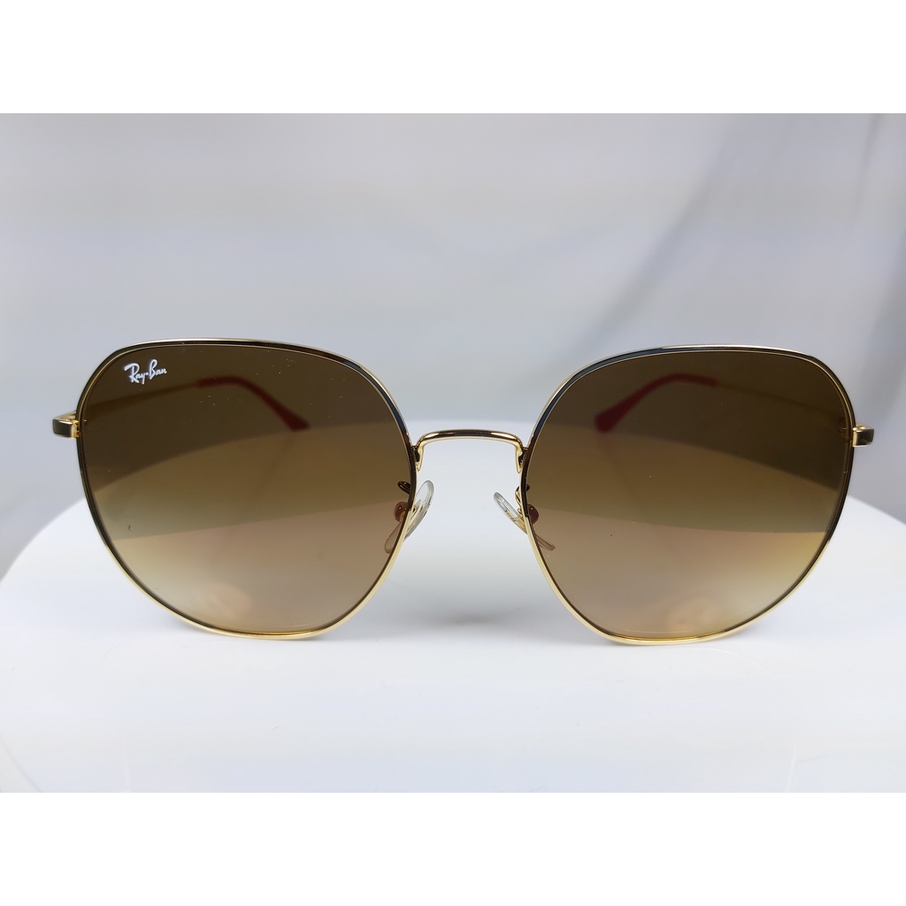 『逢甲眼鏡』Ray Ban雷朋 全新正品 太陽眼鏡 金色金屬圓框 漸層棕色鏡面 【RB3680D-9234】 | 蝦皮購物