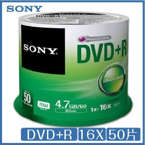 【DreamShop】原廠 索尼 SONY DVD+R 4.7GB 16X 50片DVD桶裝 原廠公司貨 | 蝦皮購物