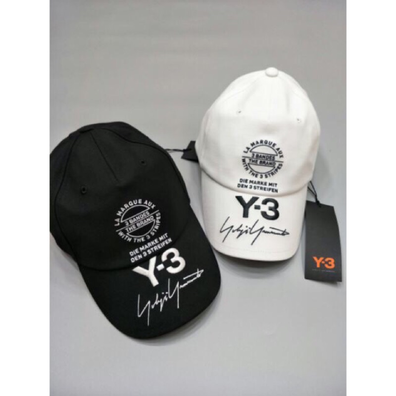 【現貨】Y-3 STREET CAP 刺繡棒球帽 老帽 黑CY3538 白CY3539 | 蝦皮購物