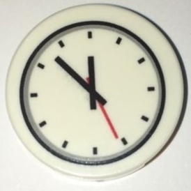 樂高 Lego 白色 時鐘 平片 印刷 14769pb356 6329606 White Tile 2x2 Clock | 蝦皮購物
