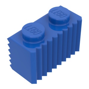 [樂磚庫] LEGO 2877 磚 特殊型 藍色 1x2 4113161 4279392 6289241 | 蝦皮購物