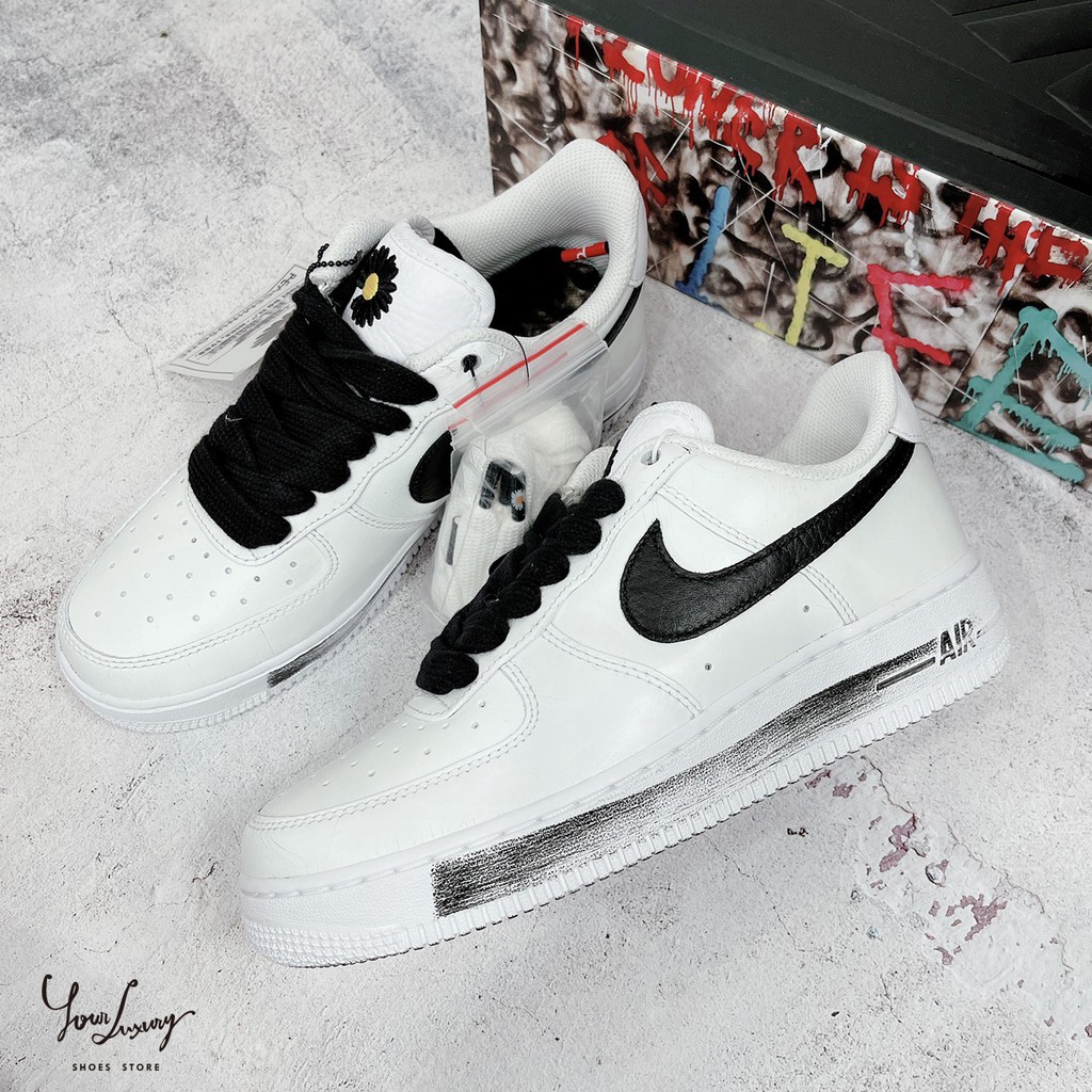 【Luxury】GD X NIKE AIR FORCE 1 白 黑 權志龍 雛菊 刮刮樂 板鞋 休閒鞋 | 蝦皮購物