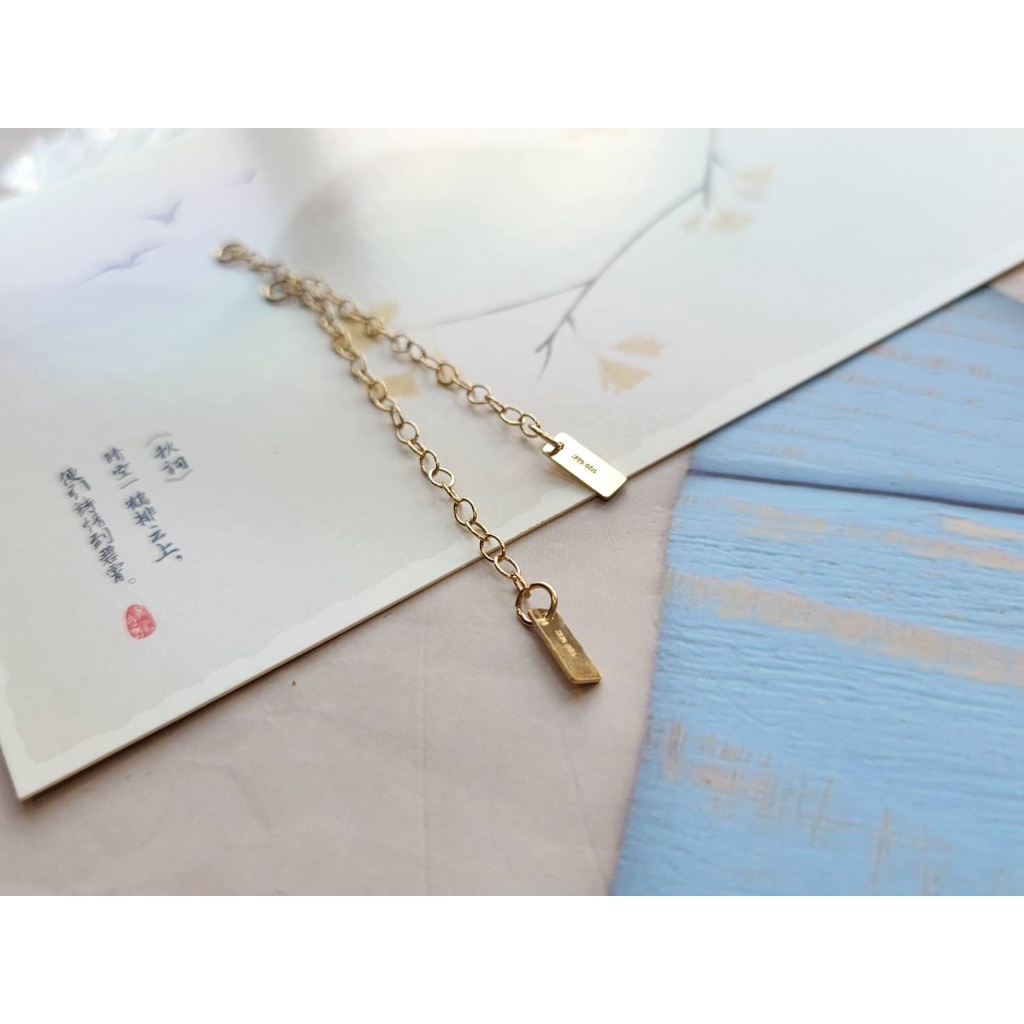 【Pure手作材料舖】美國14K包金 長方吊牌圓0延長鍊x1條 DIY 項鍊 手鍊 手作 14kgf 注金 | 蝦皮購物