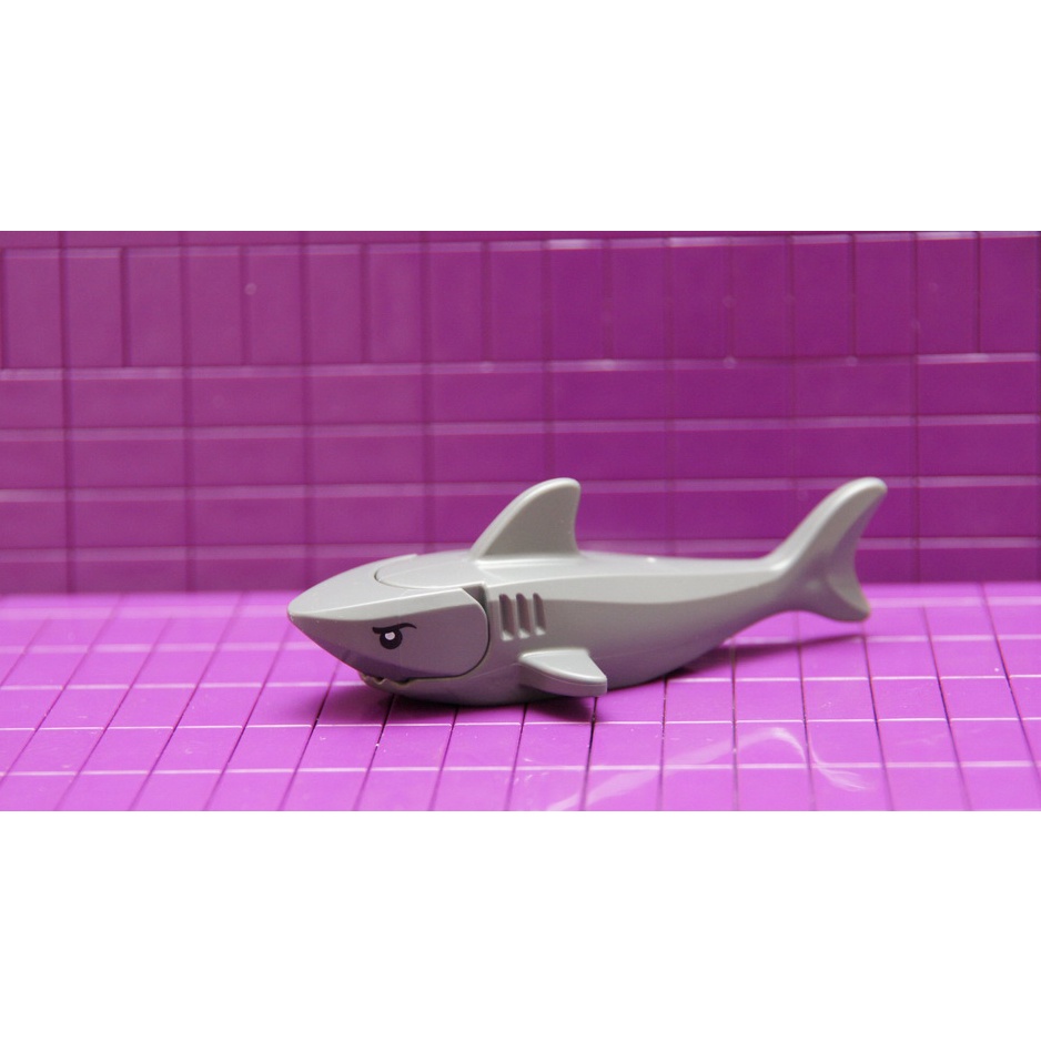 [樂高零件]深灰色鯊魚_14518c01pb01 | 蝦皮購物