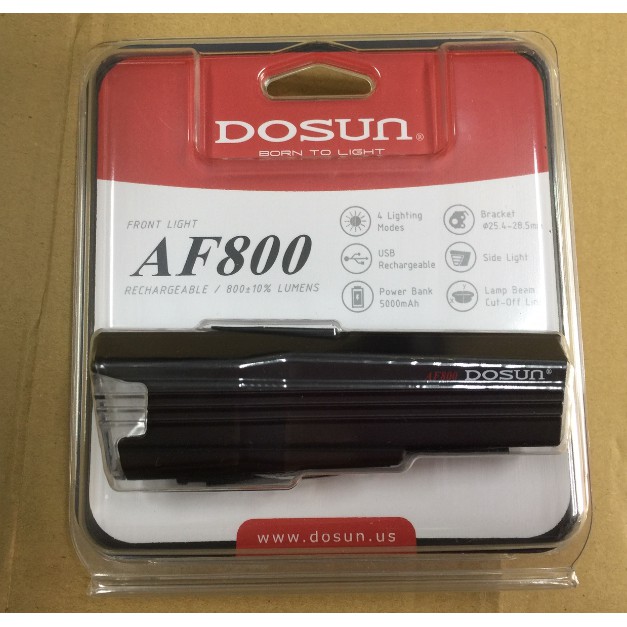 三重新鐵馬 DOSUN AF800 充電式超亮前燈-800流明 截止線 可當行動電源 | 蝦皮購物