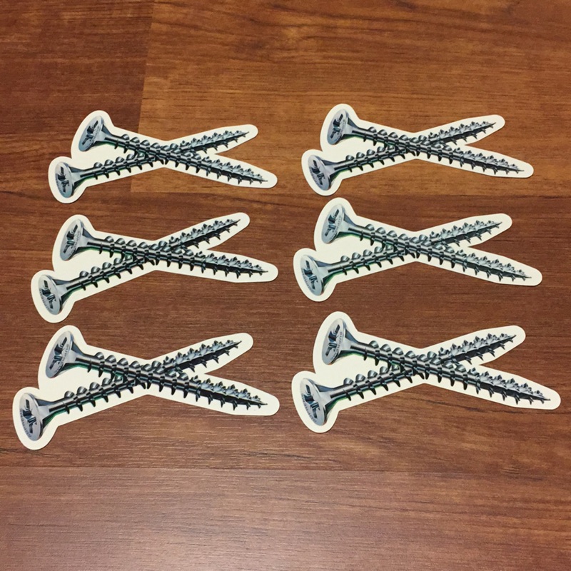 Supreme screw sticker 螺絲 貼紙 | 蝦皮購物