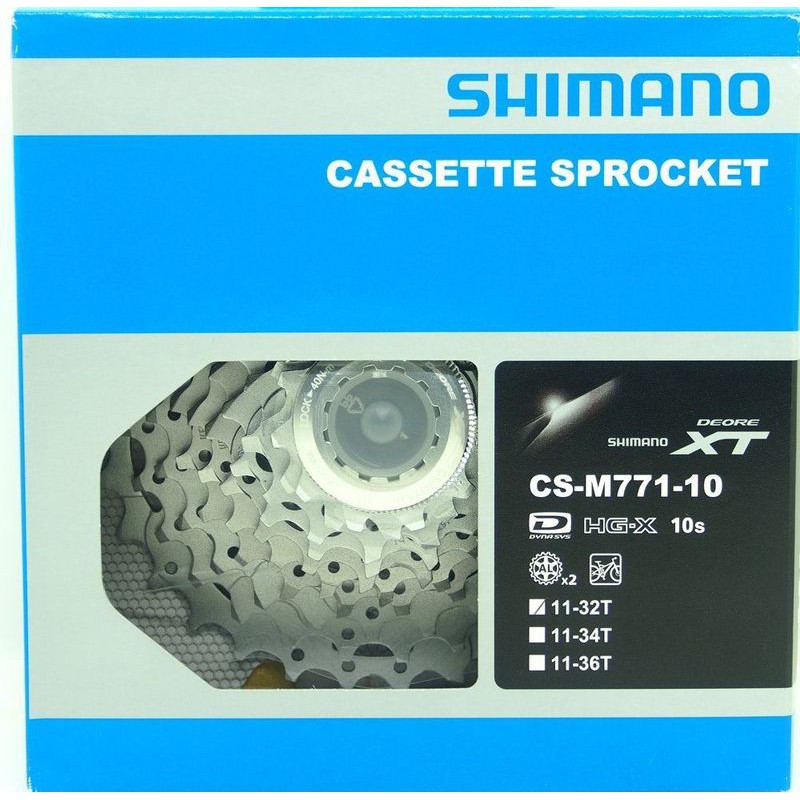 SHIMANO XT CS-M771-10 11-32T 10速飛輪 公路車可用 盒裝公司貨 | 蝦皮購物