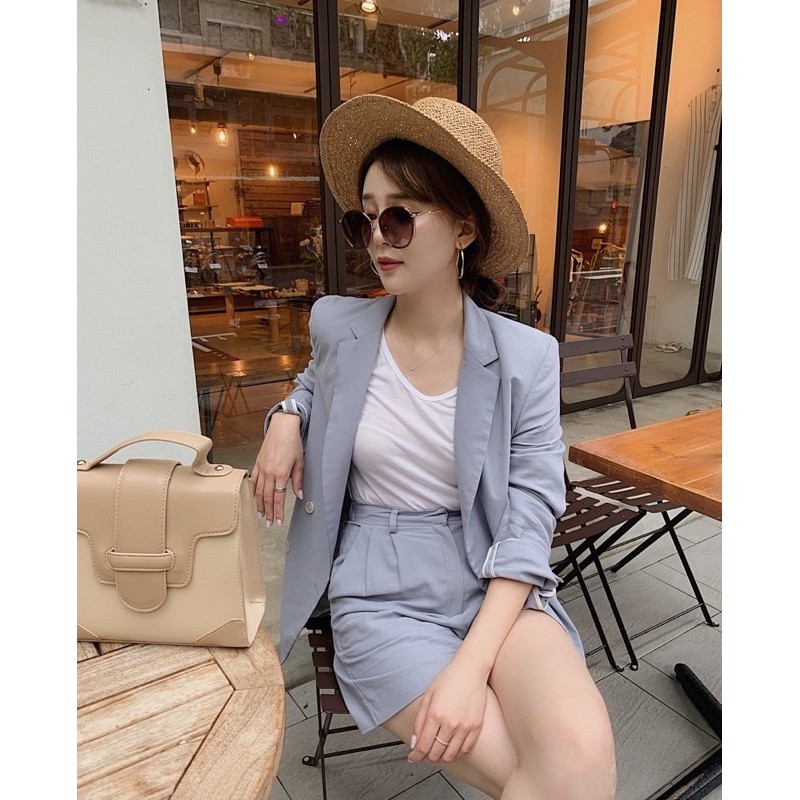 徵 zephyr 灰藍 西裝短褲 | 蝦皮購物