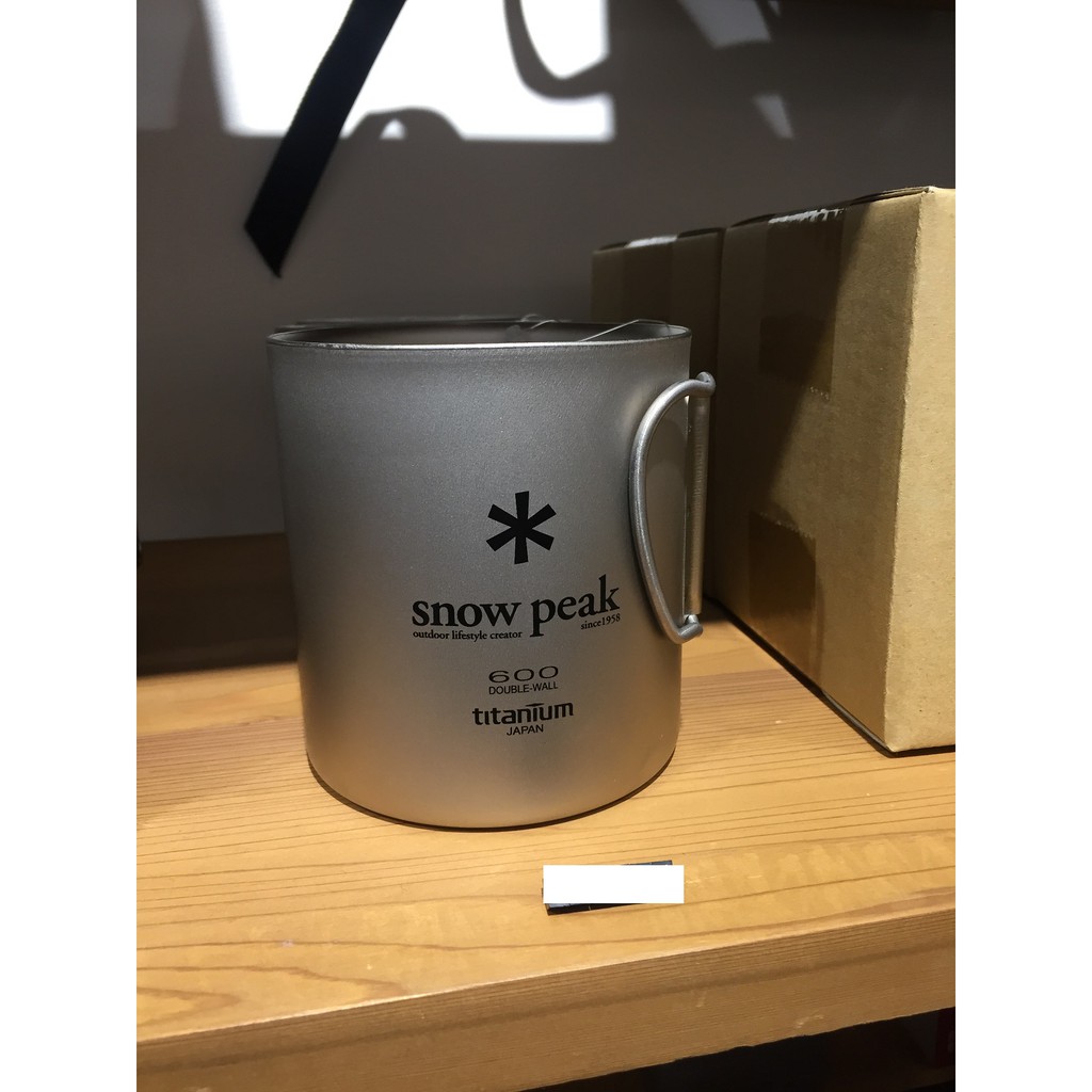 日本連線代購 Snow Peak 雪峰 露營 MG-054R SP 600折疊手把鈦金屬雙層杯 | 蝦皮購物