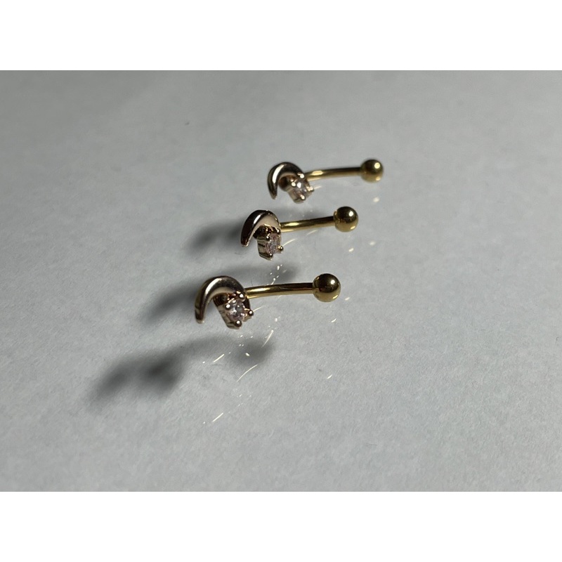 白鑽系列Rook 環 16g(1.2mm) | 蝦皮購物