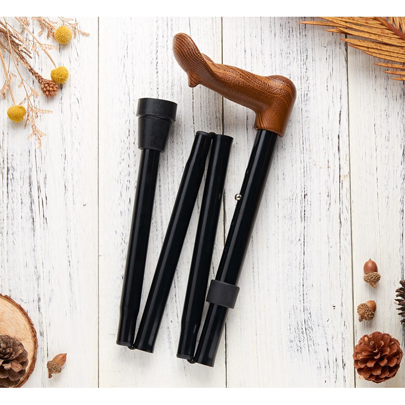 【丁丁藥局】Merry Sticks悅杖人體工學折疊手杖-紳士黑(右手用) | 蝦皮購物