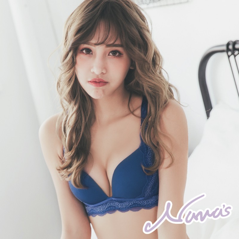 【露娜斯Nunas】古典維娜極致挺爆乳無鋼圈 A-E罩杯 機能內衣 U1311 台灣製 藍 | 蝦皮購物