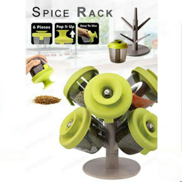 樹形調味罐/Pop up spice rack調味罐 (六件組) | 蝦皮購物