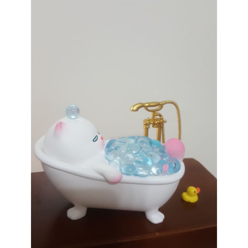 正版 POP MART 泡泡瑪特 vivicat 懶躺 系列 洗澡 浴缸 vivi cat | 蝦皮購物