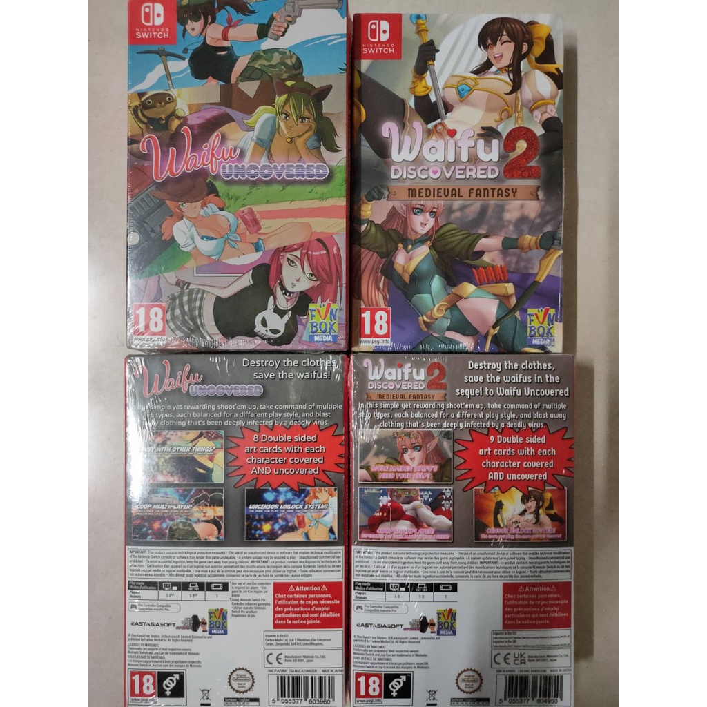 (全新現貨)NS Waifu Discovered 2 美少女爆衣射擊遊戲 Waifu Uncovered 中文版 | 蝦皮購物